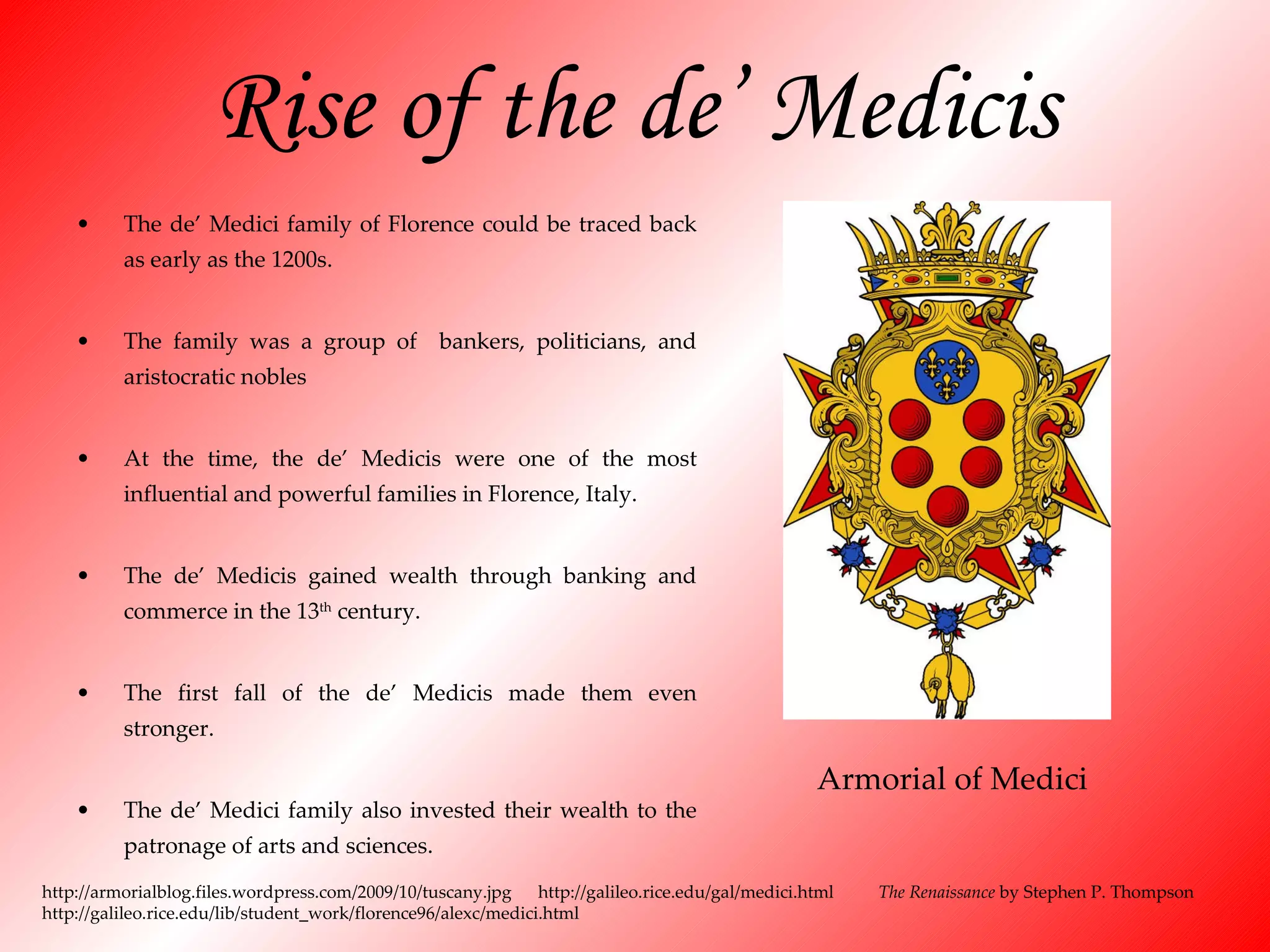 The de' Medici Family | PPT