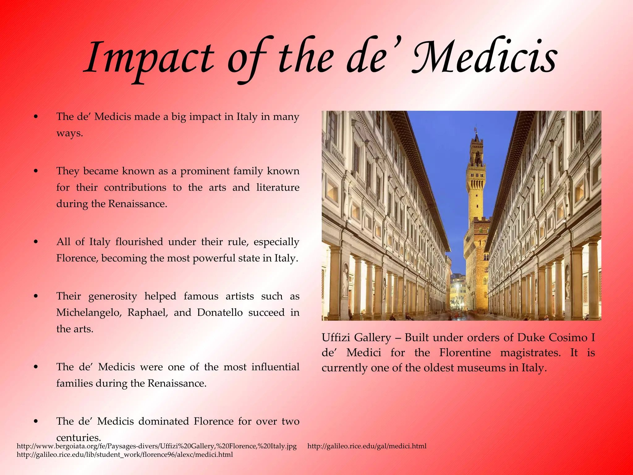 The de' Medici Family | PPT