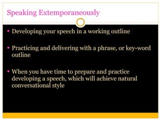 The Elements Of Delivering A Successful Speech | PPT