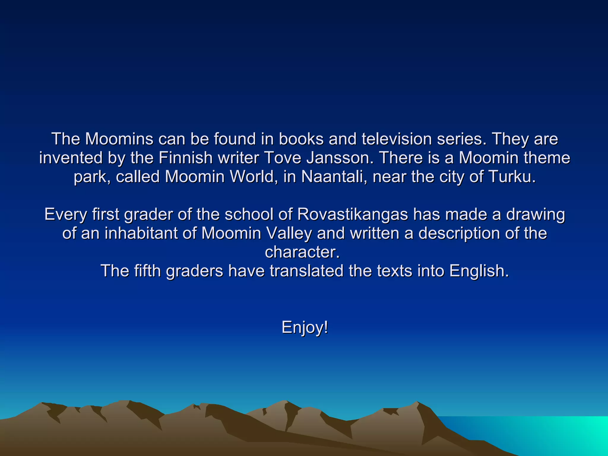 The Moomins from Finland | PPT