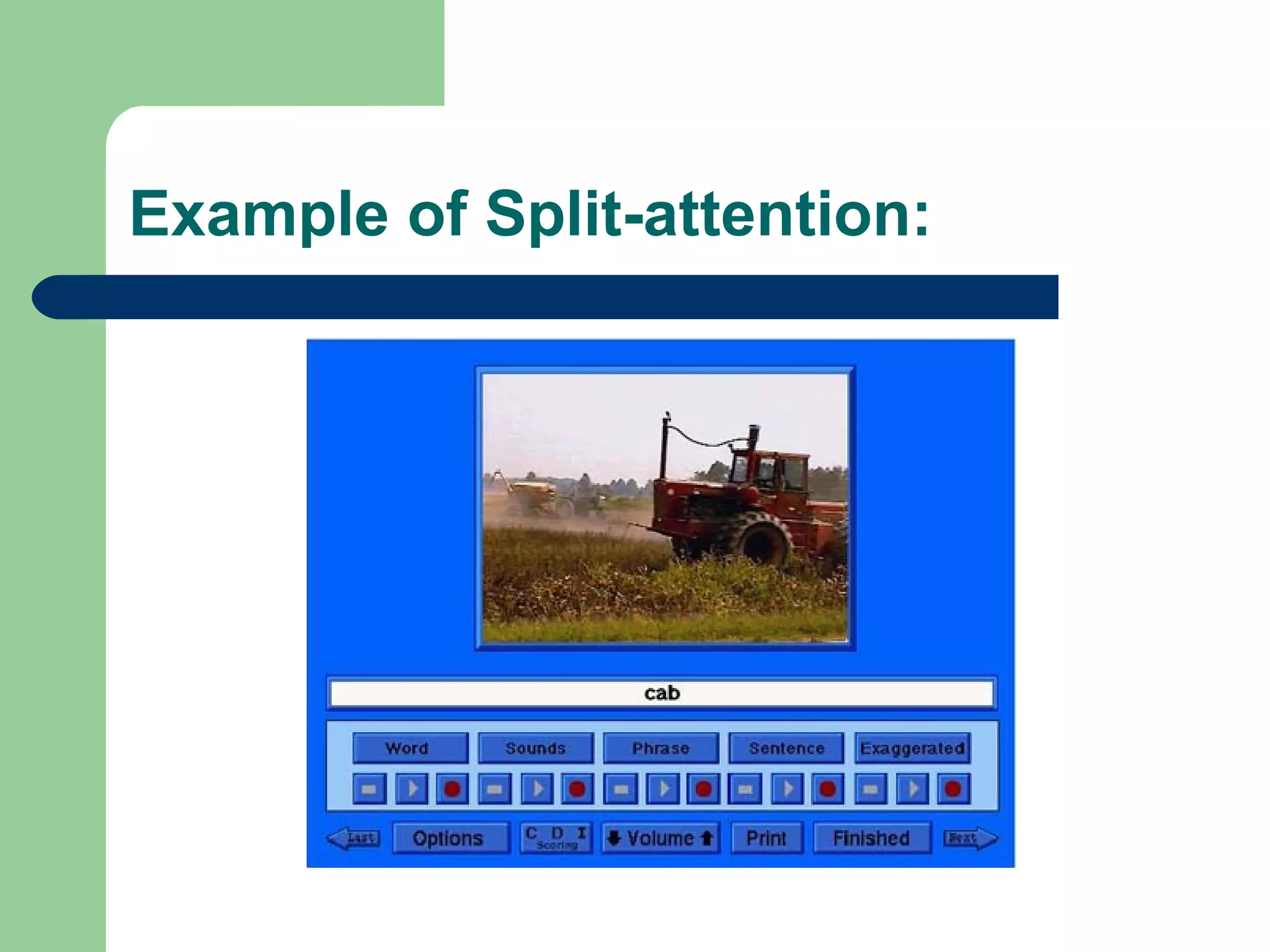 The Split Attention Principle In Multimedia Learning | PPT