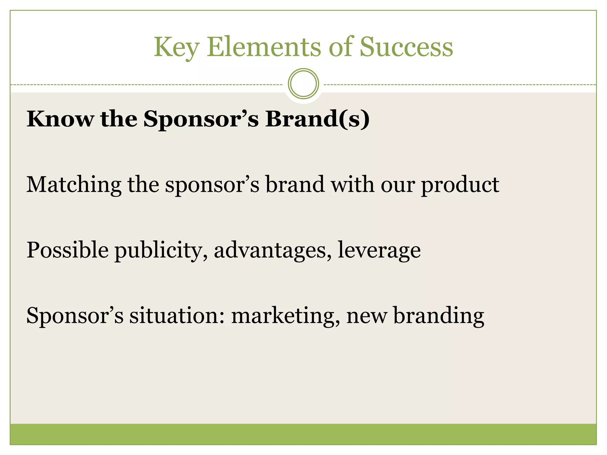 The Sponsorship Proposal | PPTX