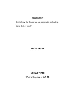 Troop Leader Training Cue Cards | DOCX