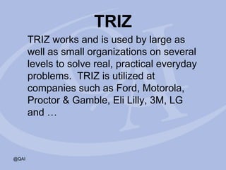 Triz Presentation | PDF