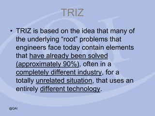 Triz Presentation | PDF