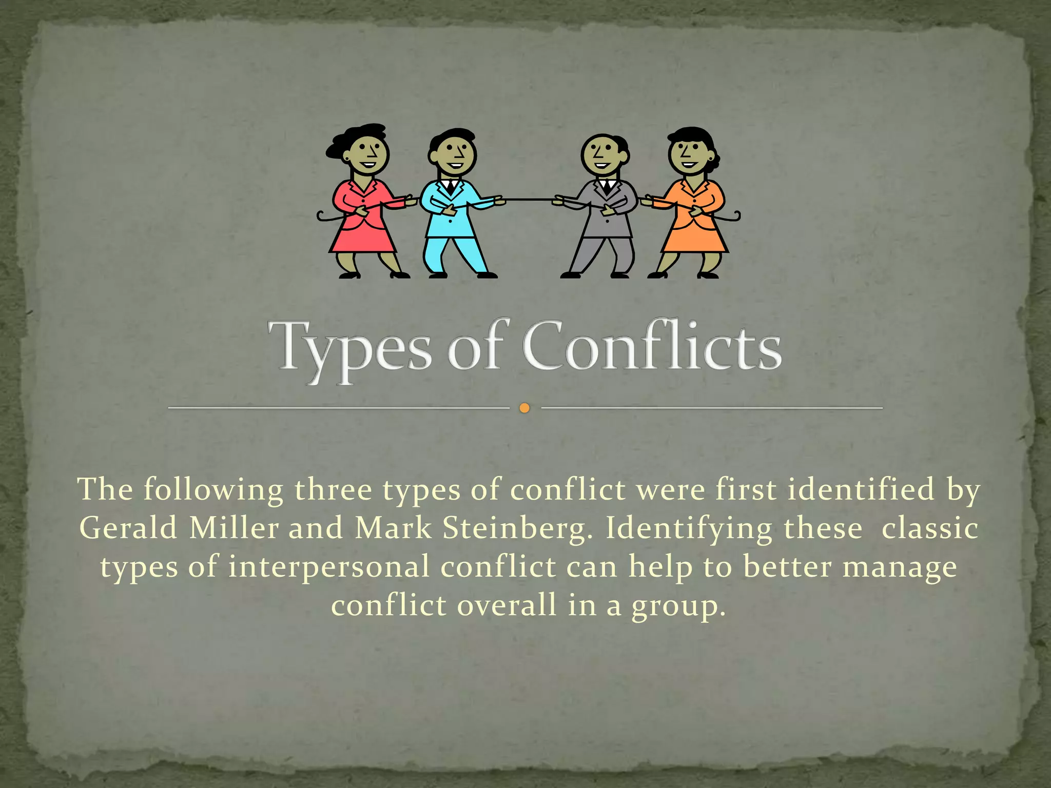 Types of Conflicts | PPTX
