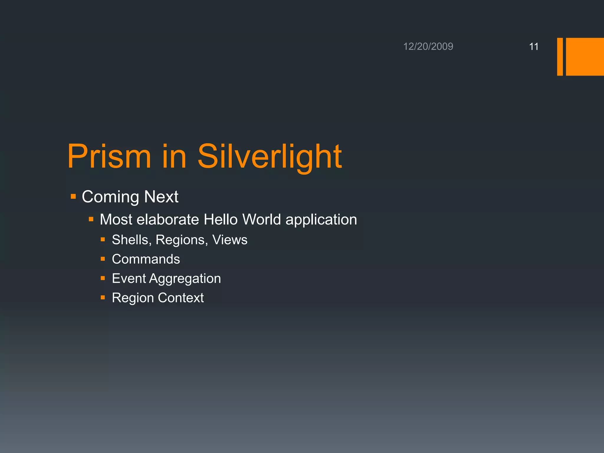Use (a) Prism for your development | PPTX