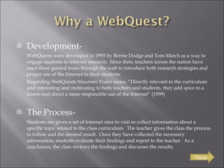 WebQuest PowerPoint | PPT