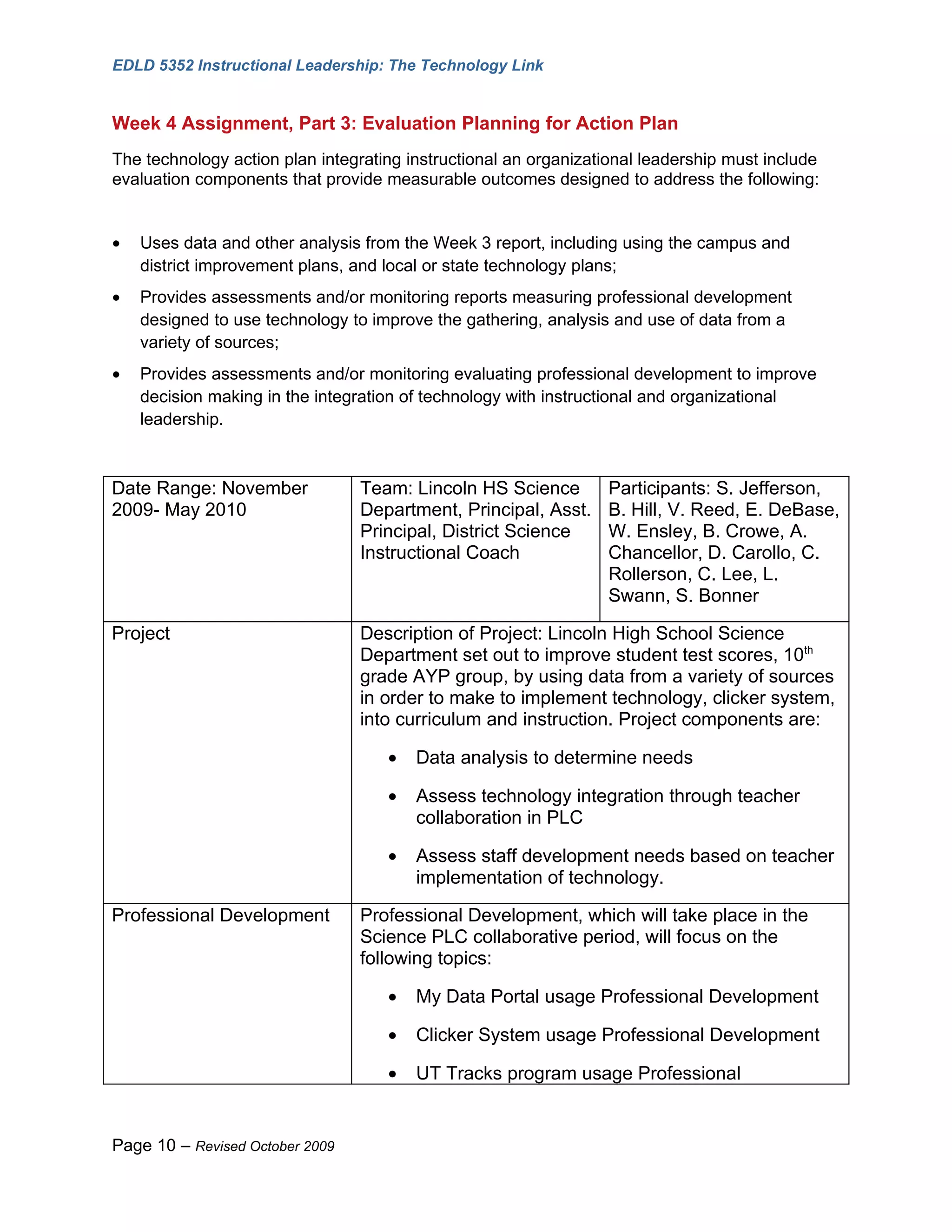 Technology Action Plan | PDF