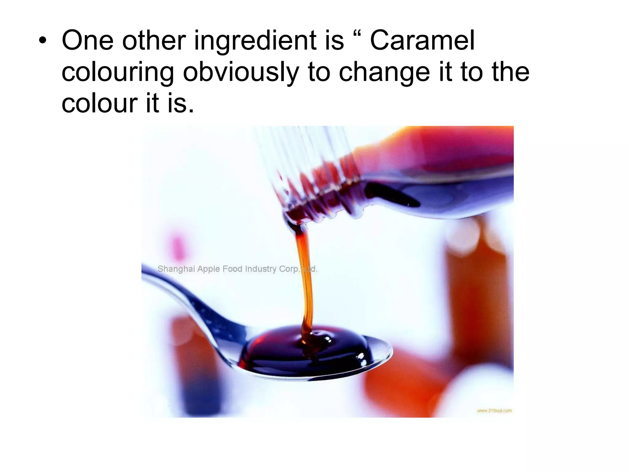 What are the ingredient of Coca Cola? | PPT