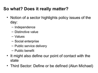 Defining the 'third' sector | PPT