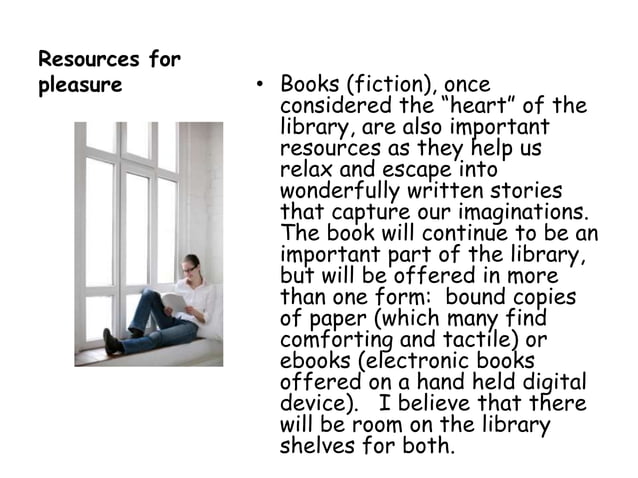 C:\Fakepath\What Will My School Library Look Like In | PPTX