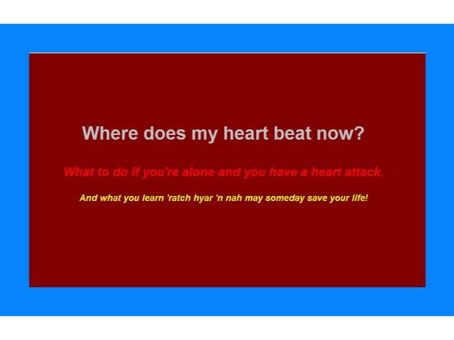 Where does my heart beat now? | PPSX