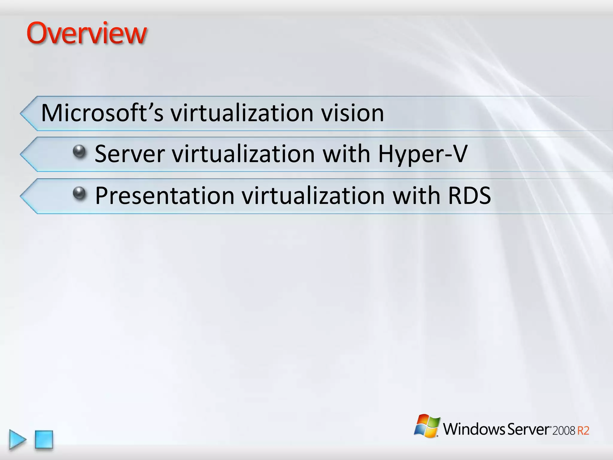 Windows Server 2008 R2 Overview | PPTX