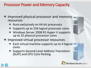 Windows Server 2008 R2 Overview | PPT