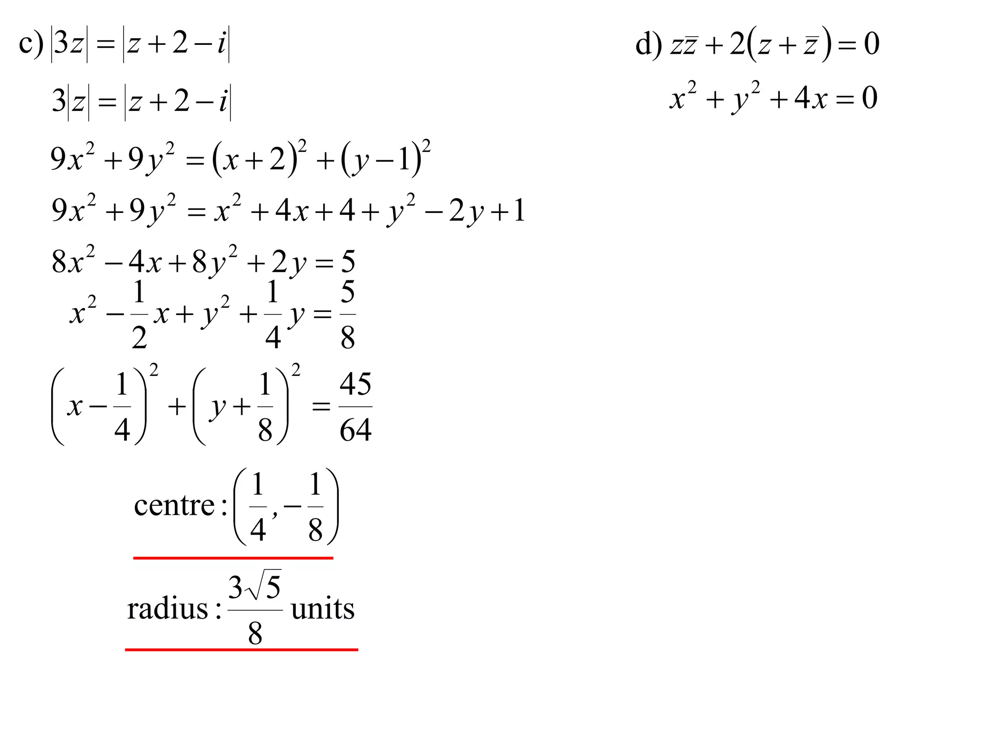 X2 T01 10 locus & complex numbers 1 | PDF