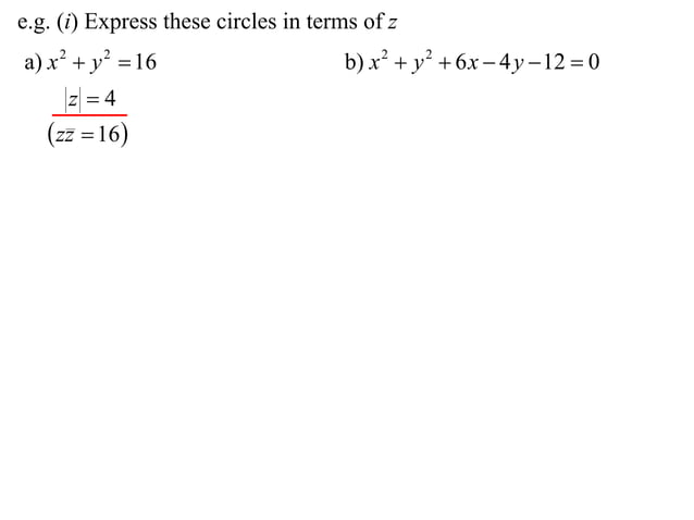 X2 T01 10 locus & complex numbers 1 | PDF