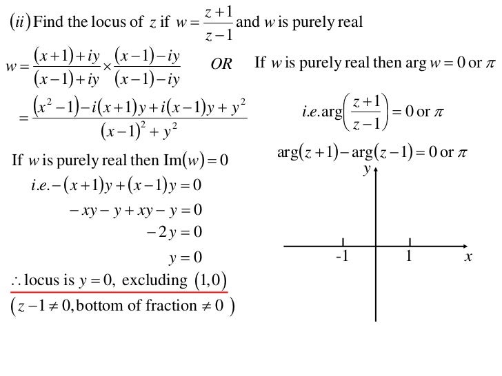 X2 T01 12 locus & complex numbers 3
