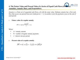 Cfa level 1 quantitative analysis e book part 1 | PDF