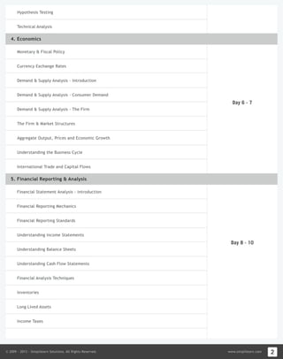 Exquisite CFA Level 1 Study Plan Online | PDF