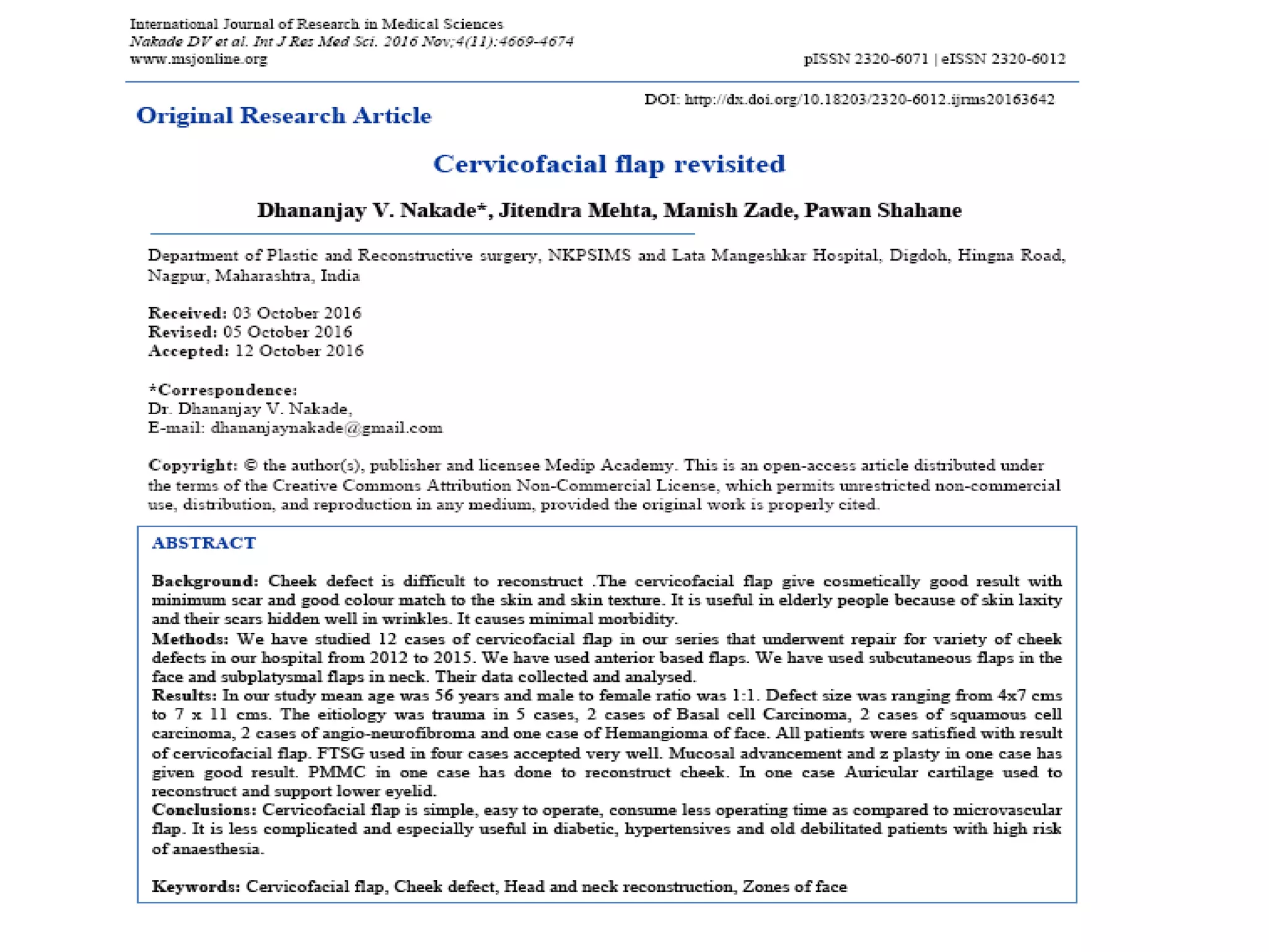 Cervicofacial flap : revisted | PPTX