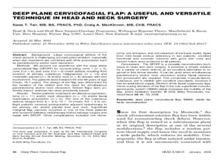 Cervicofacial flap : revisted | PPTX