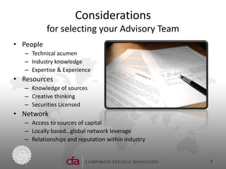 CFA presentation general | PDF