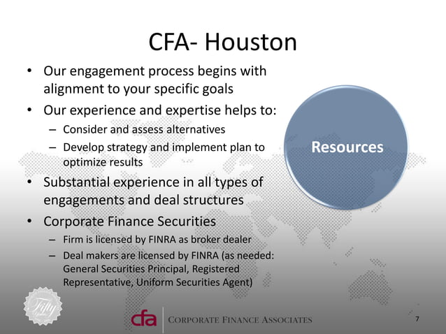 CFA presentation general | PDF | Private Equity | Business Banking ...