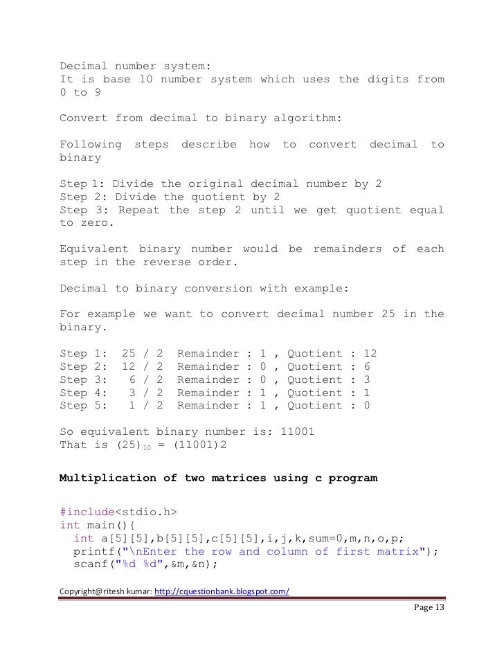 Number System Conversion Program In C - parentgreenway