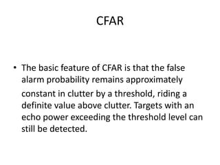 CFAR | PPTX