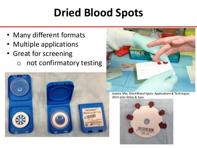 Laboratory AssaysvCross-sectional Incidence Testing, Blood Spots, and…