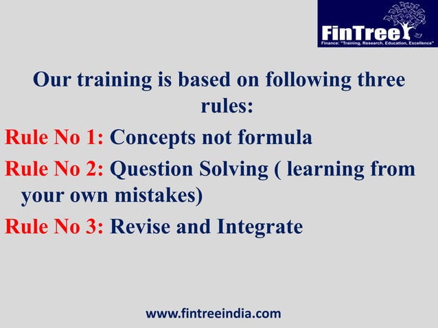 CFA training Methodology at FinTree | PDF | Educational Assessment ...