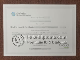 CFA UK Level 4 Certificate | PPT
