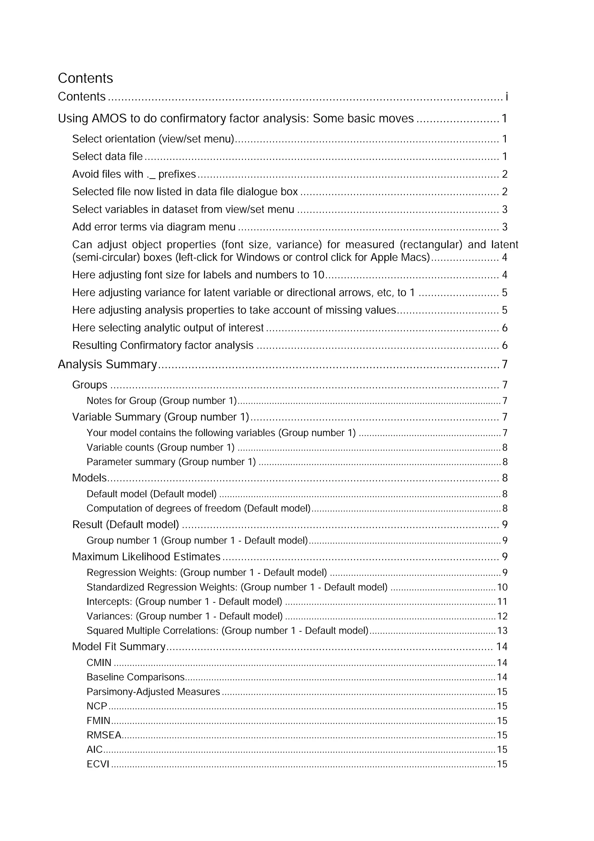 Cfa with amos simple steps | PDF