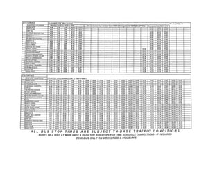 CFAY Shuttle Times | PDF