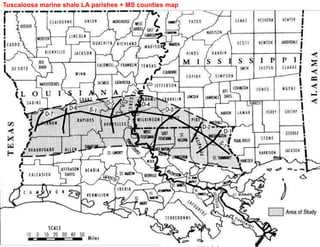 Tuscaloosa Shale County Map