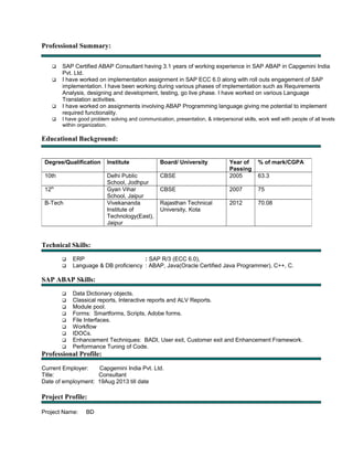Resume (1) | PDF