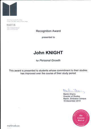 2. Recognition Awards for Endeavour, Leadership, Personal Growth and ...