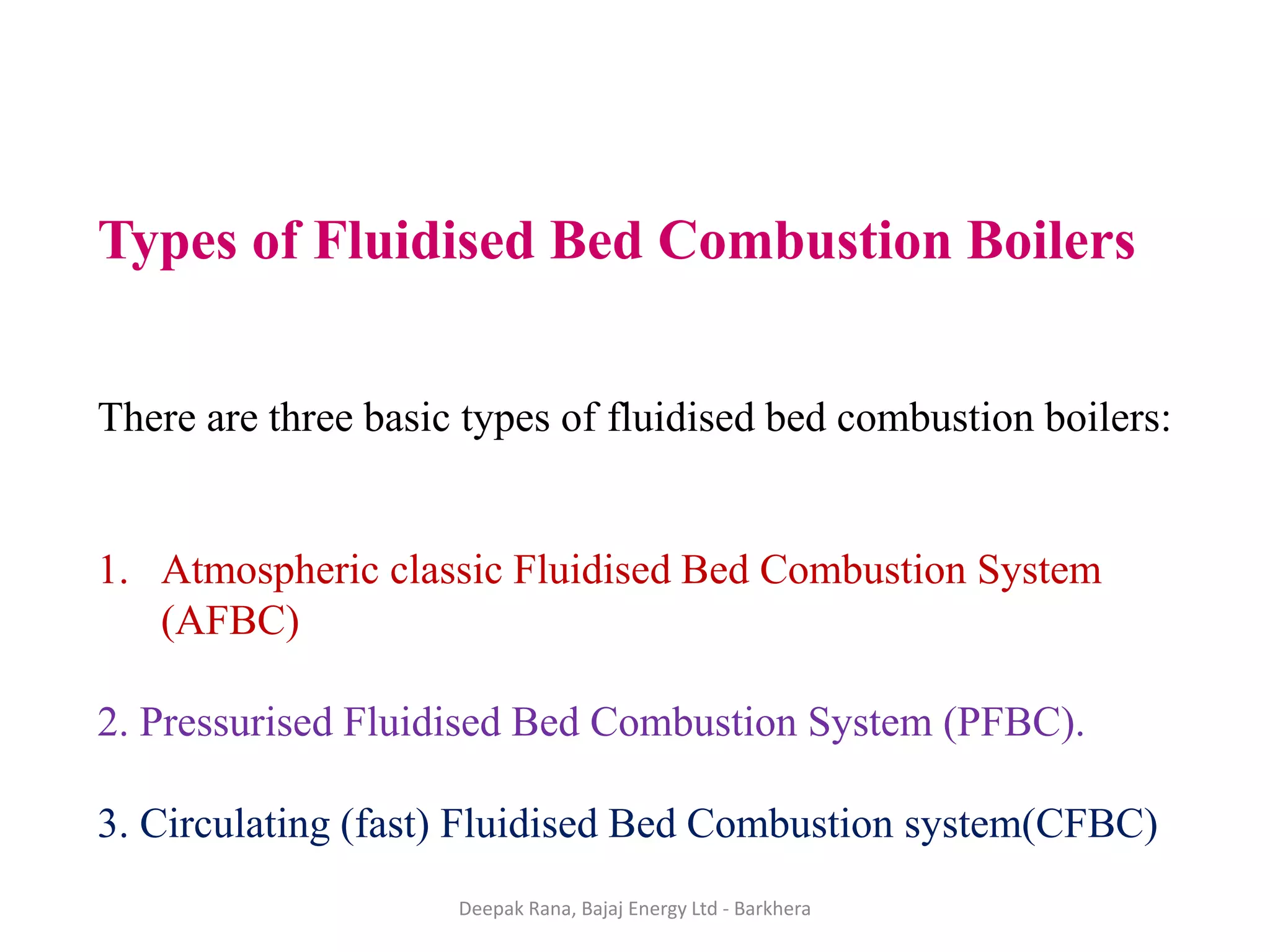 CFBC boiler operation | PPTX