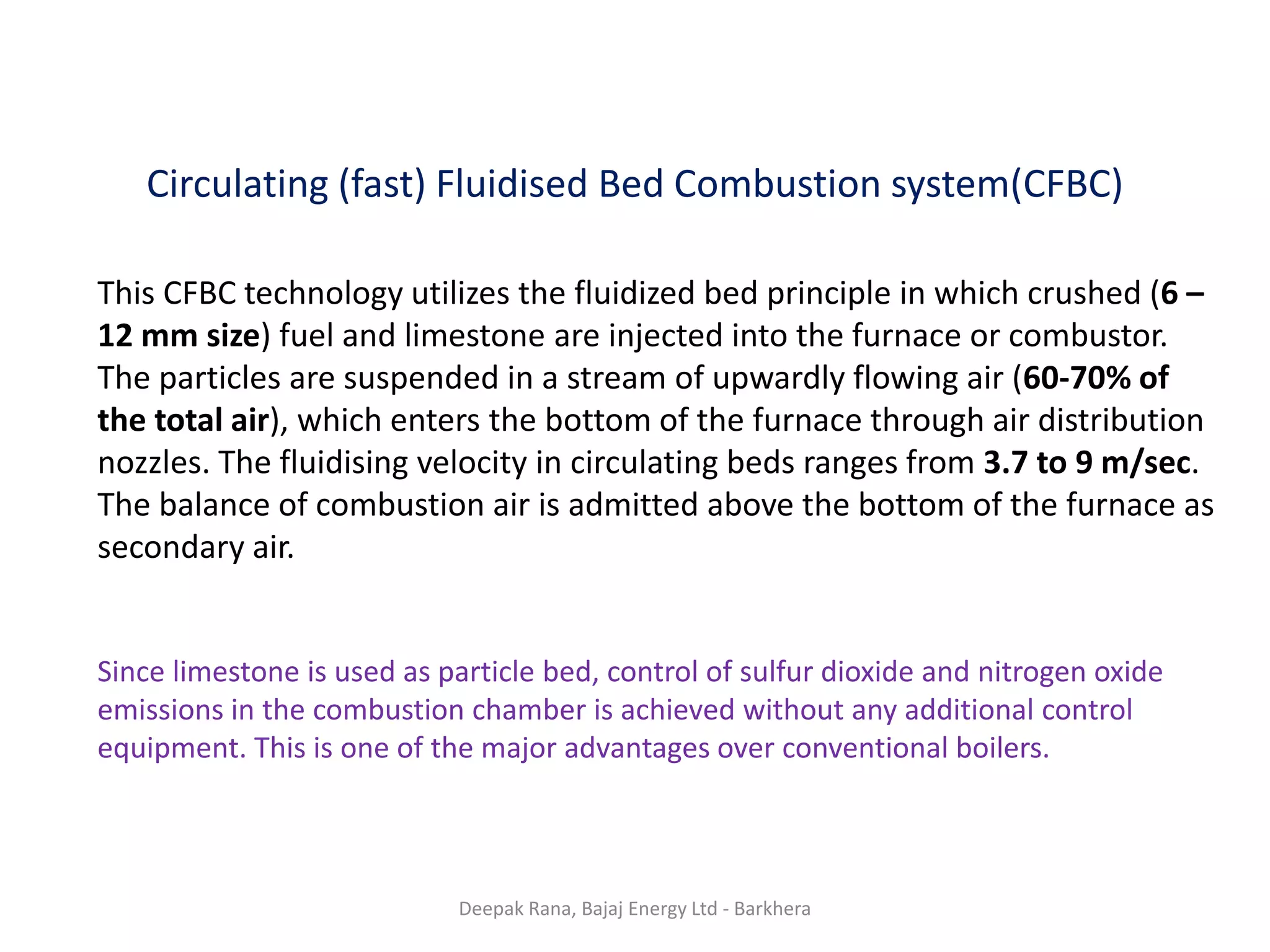 CFBC boiler operation | PPTX