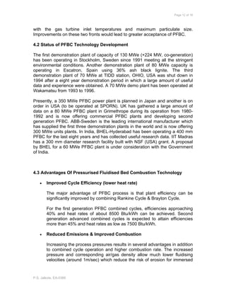 Cfbc & pfbc technology ps jalkote-ea-0366 | PDF