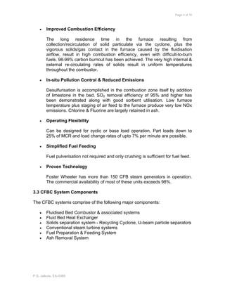 Cfbc & pfbc technology ps jalkote-ea-0366 | PDF