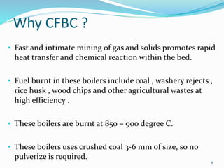 Circulating fluidizing bed combustion Boiler presentation | PPTX
