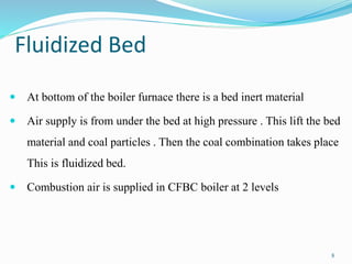 Circulating fluidizing bed combustion Boiler presentation | PPTX