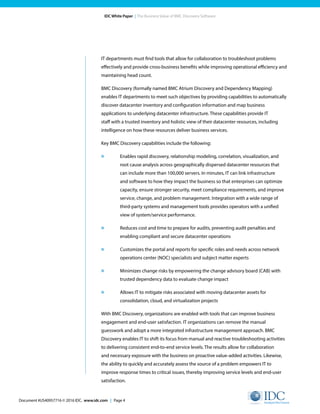 BMC Discovery IDC Research Study 470 ROI in 5 Years | PDF | Cloud ...