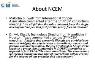 Nano Carbon Enhanced Materials Consortium | PPTX