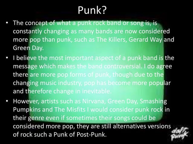 Punk rock presentation | PPTX | Alternative Rock | Rock Music