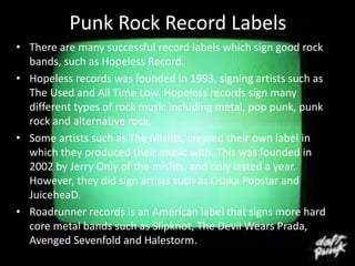 Punk rock presentation | PPTX