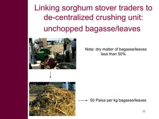 Opportunities for sweet sorghum stover and bagasse as valuable ...
