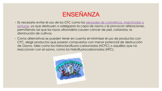 cfc clorofruorocarbonos | PPTX